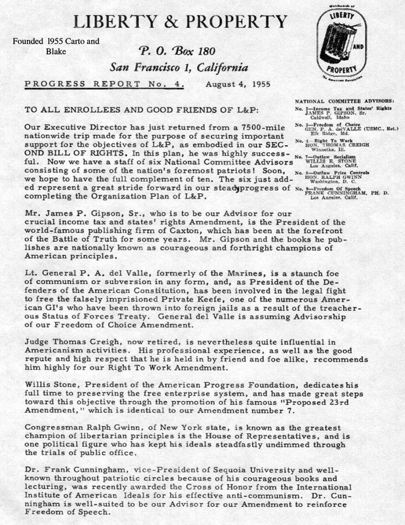 Liberty and Property - The Library of Willis A. Carto